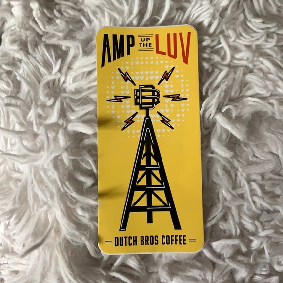 Dutch Bros | Wall Decor | Dutch Bros Amp Up The Luv Sticker | Poshmark
